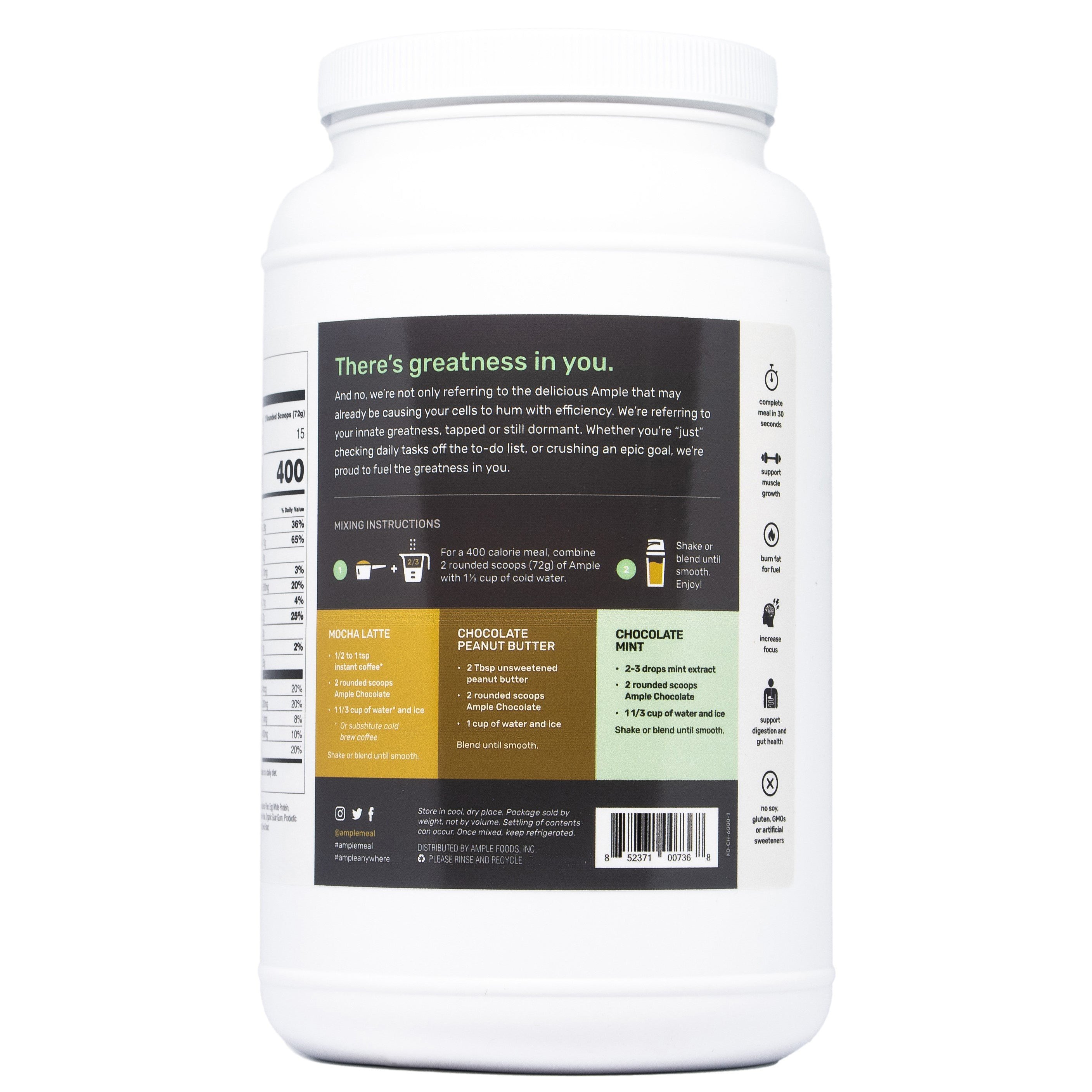 Ample Original: Low-carb Meal Shake – Ample Foods